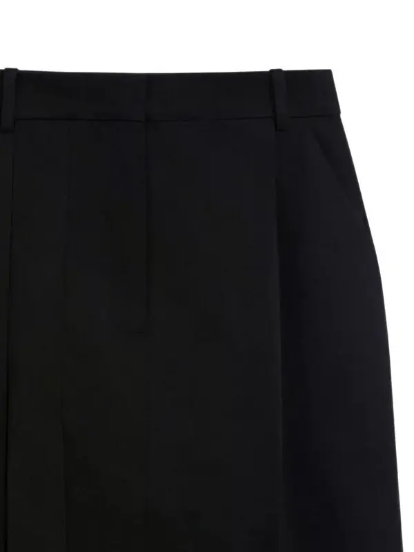 Givenchy Slashed Midi Skirt In Wool