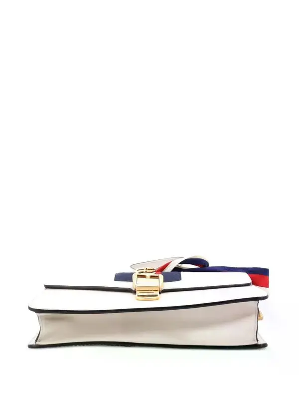 Gucci Sylvie Leather Small Shoulder Bag - White