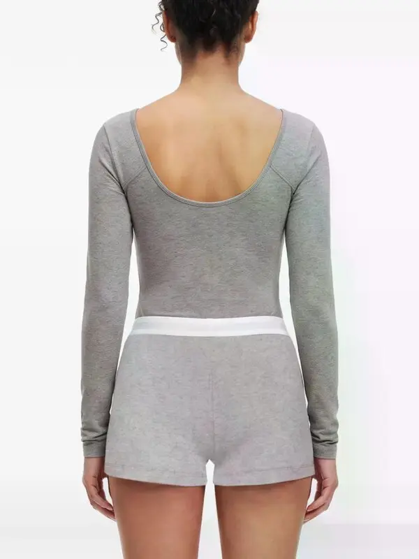 ENTIRE STUDIOS Scoop-neck Long-sleeve Bodysuit