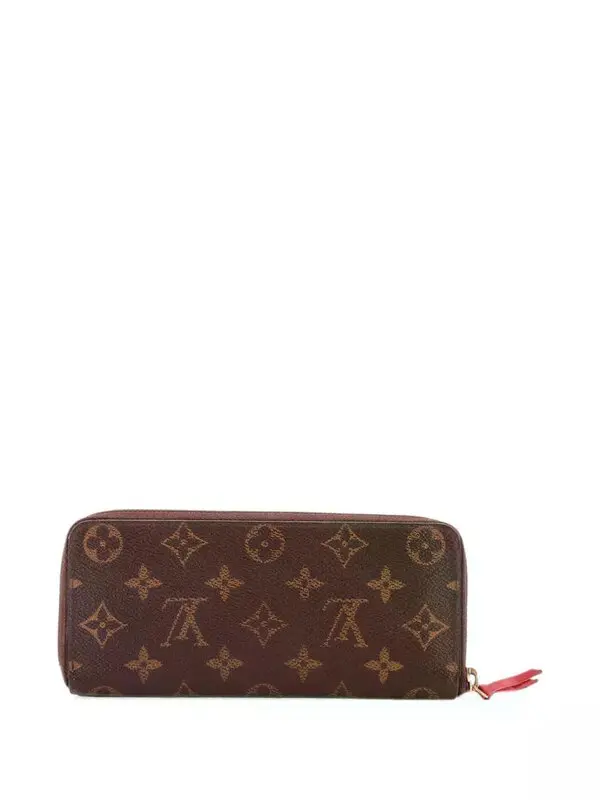 LOUIS VUITTON Clemence Wallet Monogram Canvas Small Wallets