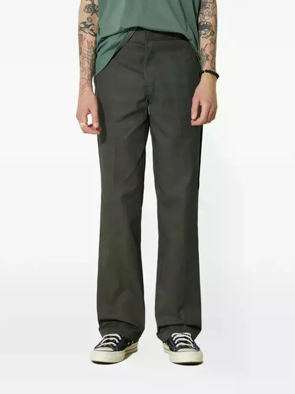 Dickies Pressed-crease Turn-up Trousers