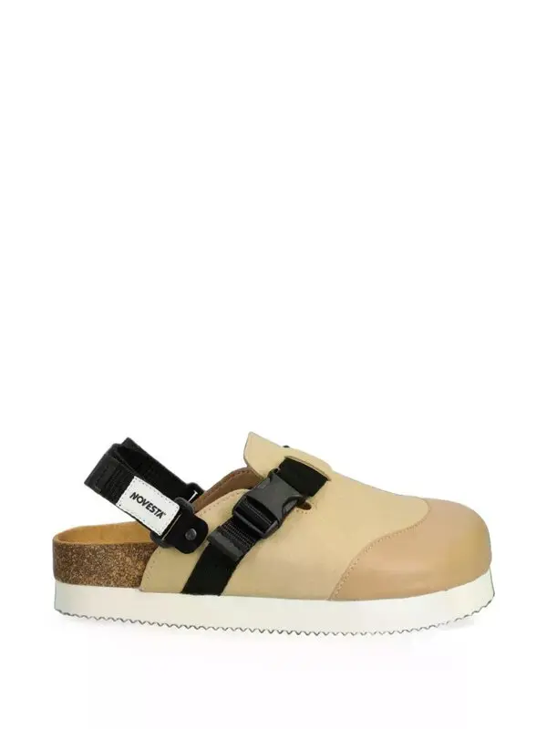 Novesta Buckle-strap Flat Mules