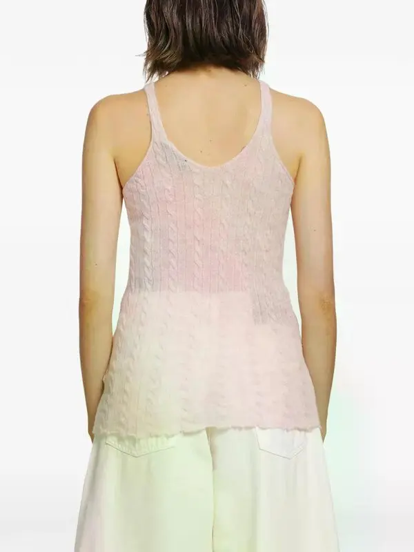 HAIKURE Lois Cable-knit Semi-sheer Tank Top
