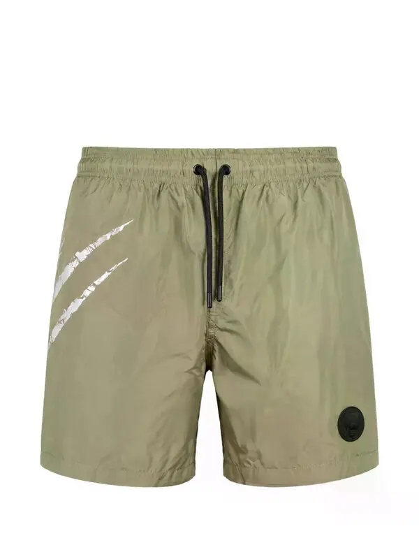 PLEIN SPORT Logo-print Drawstring Swim Shorts