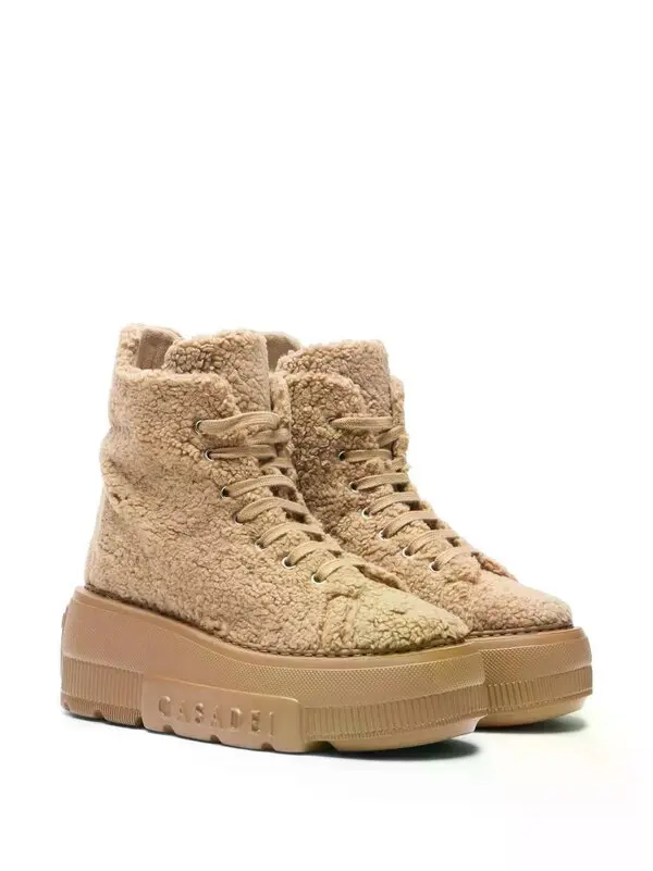 Casadei Faux-fur High-top Sneakers