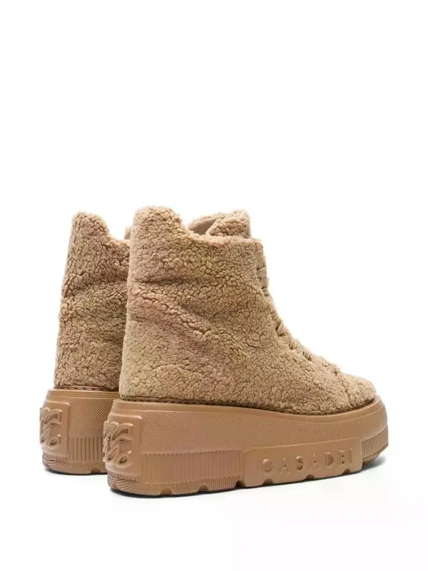 Casadei Faux-fur High-top Sneakers