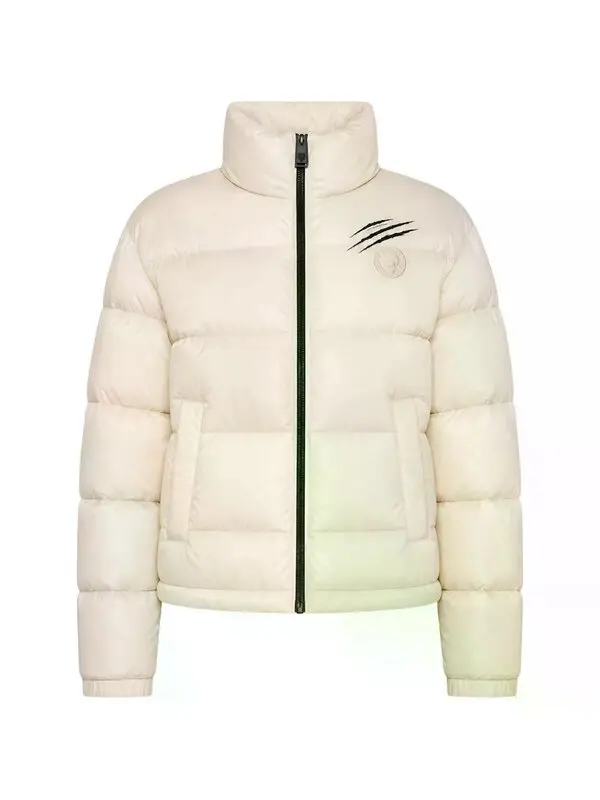 PLEIN SPORT Helsinki Logo-patch Puffer Jacket - Neutrals