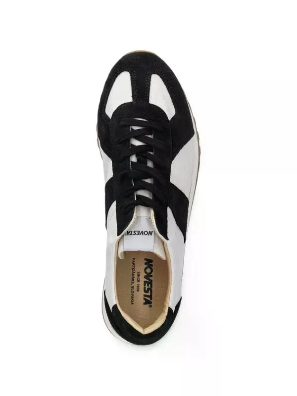 Novesta Suede-panelled Sneakers - White