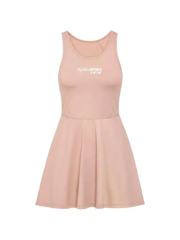 PLEIN SPORT Logo-print Racerback Mini Dress