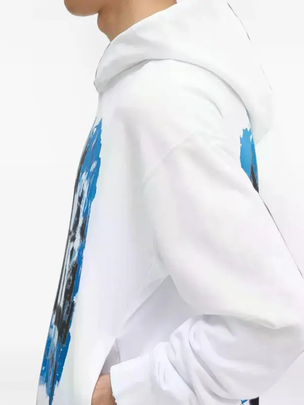 Helmut Lang Graphic-print Hoodie - White