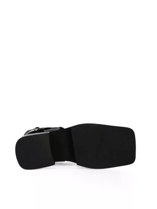 Jeffrey Campbell Stubborn Buckled Square-toe Boots