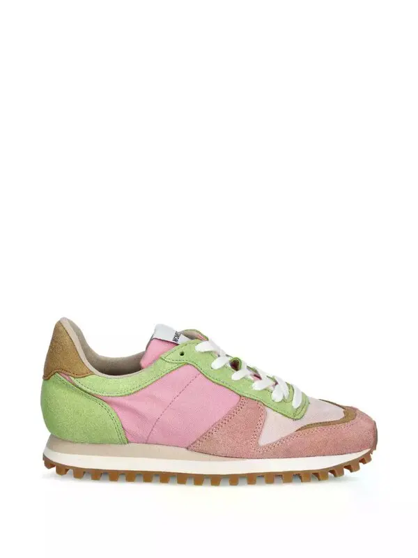 Novesta Marathon Trail Suede-panelled Sneakers - Pink