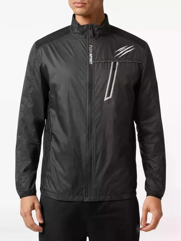 PLEIN SPORT Logo-print Zip-up Jacket