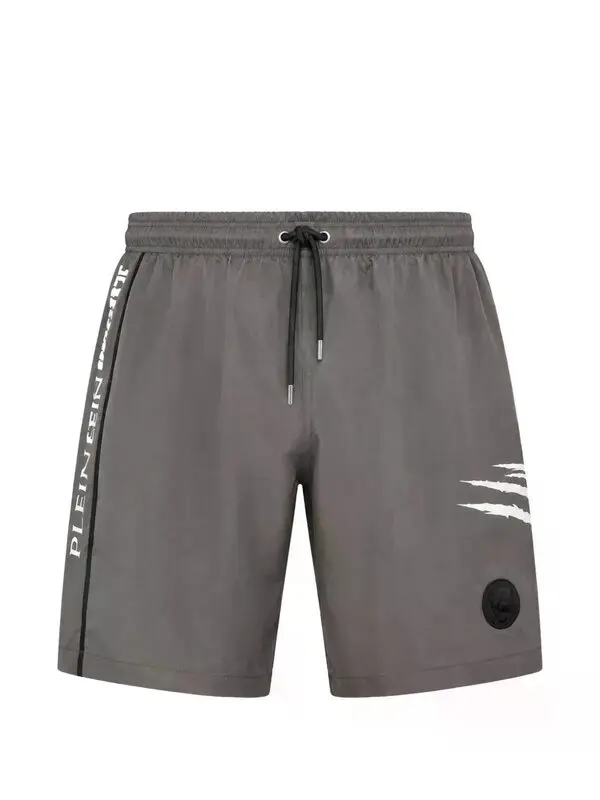 PLEIN SPORT Logo-print Ripstop Swim Shorts