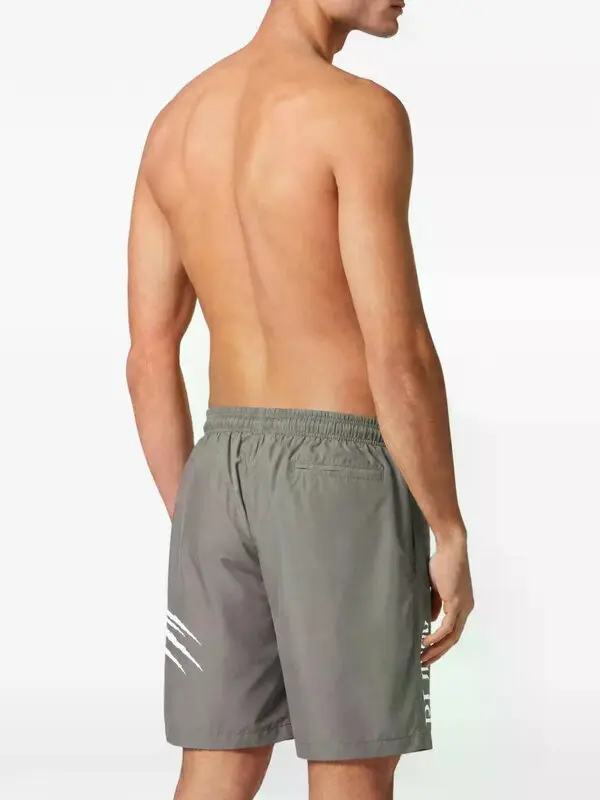 PLEIN SPORT Logo-print Ripstop Swim Shorts