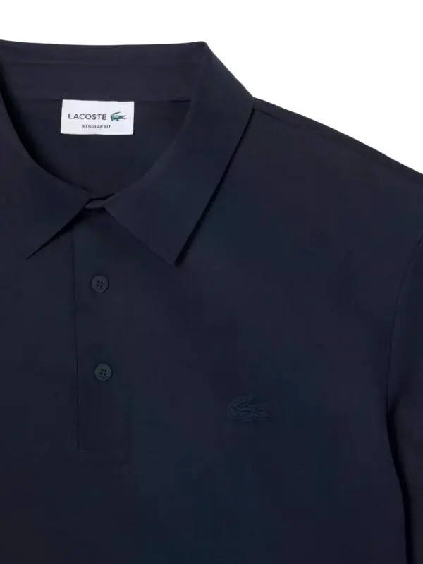 Lacoste Logo-patch Long-sleeve Polo Shirt