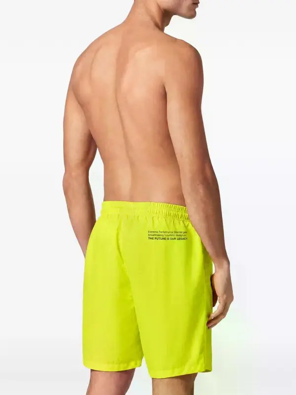 PLEIN SPORT Logo-patch Drawstring Swimming Shorts