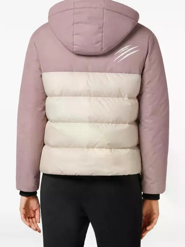 PLEIN SPORT Scratch Logo-patch Puffer Jacket