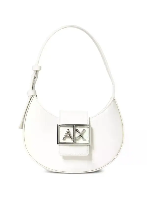 Armani Exchange Mini Logo-plaque Hobo Shoulder Bag - Orange