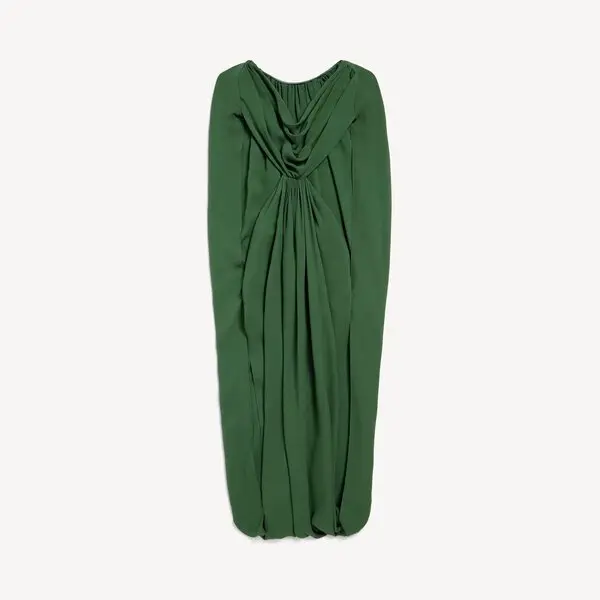 Balenciaga Draped Cape Dress