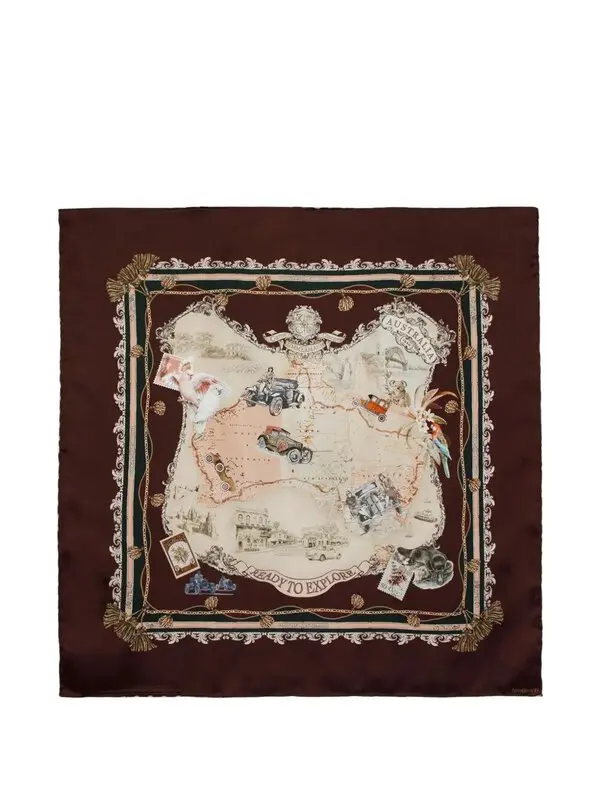 Zimmermann Scarf Printed "printed Silk Square 70