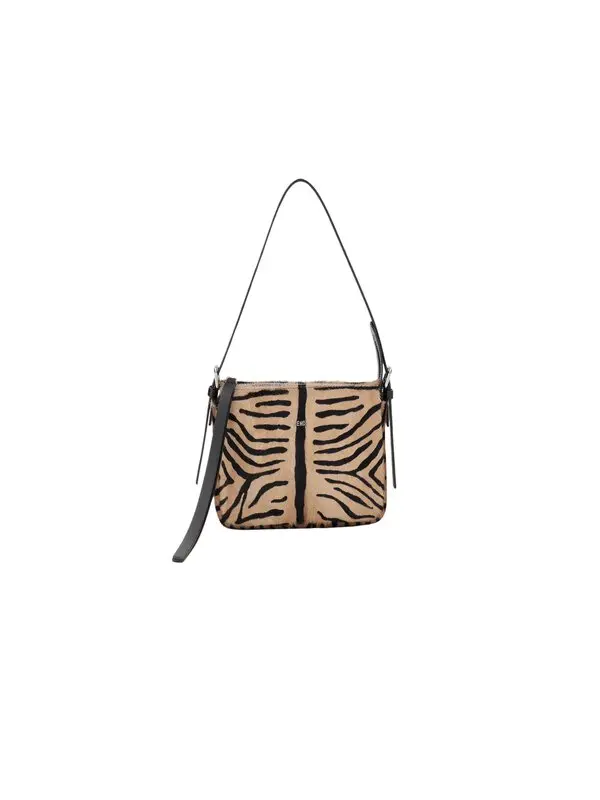 Fendi Zip Top Small Shoulder Bag - Black
