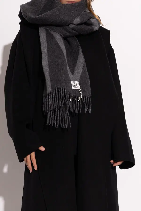 TOTEME Patterned Wool Scarf
