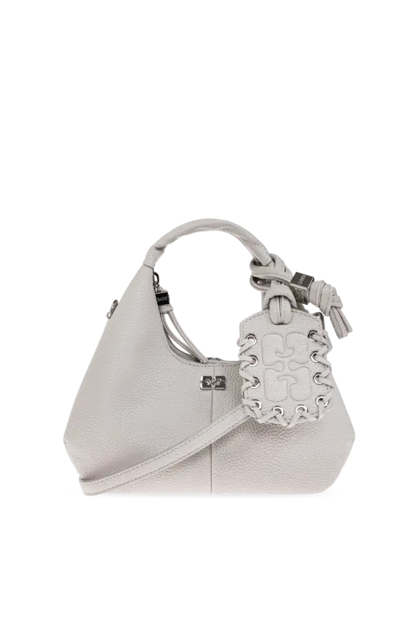 GANNI Light Eco Leather Tote Bag - Grey