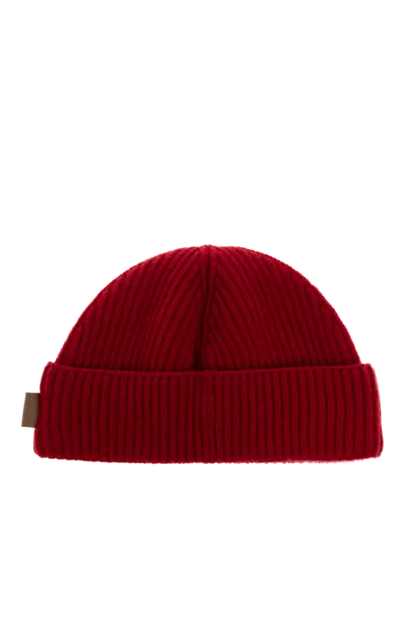 AMI Paris Wool Beanie With Sewn Logo