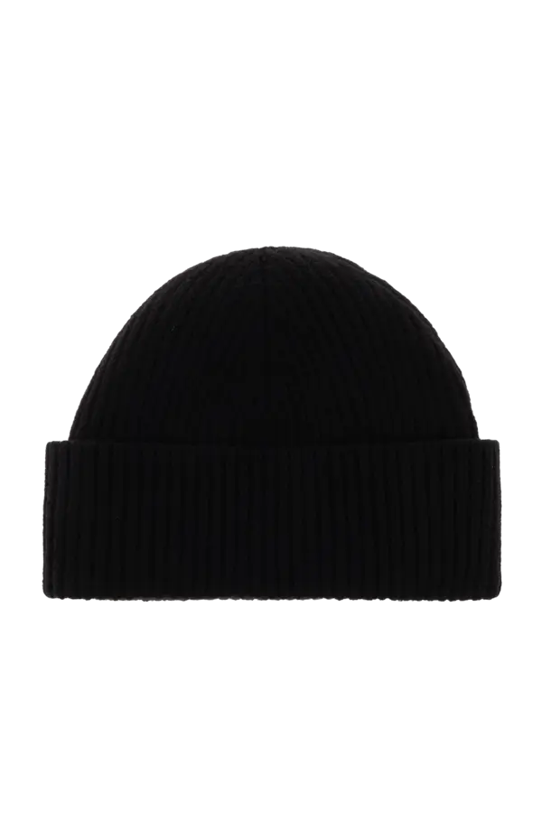 AMI Paris Wool Beanie With Sewn Logo