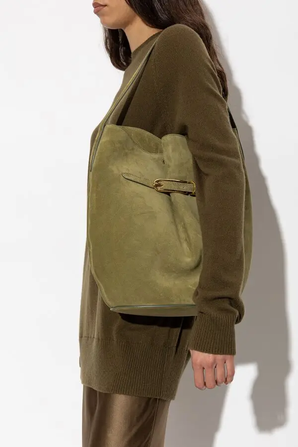 LIFFNER Suede ‘bucket’ Bag - Green