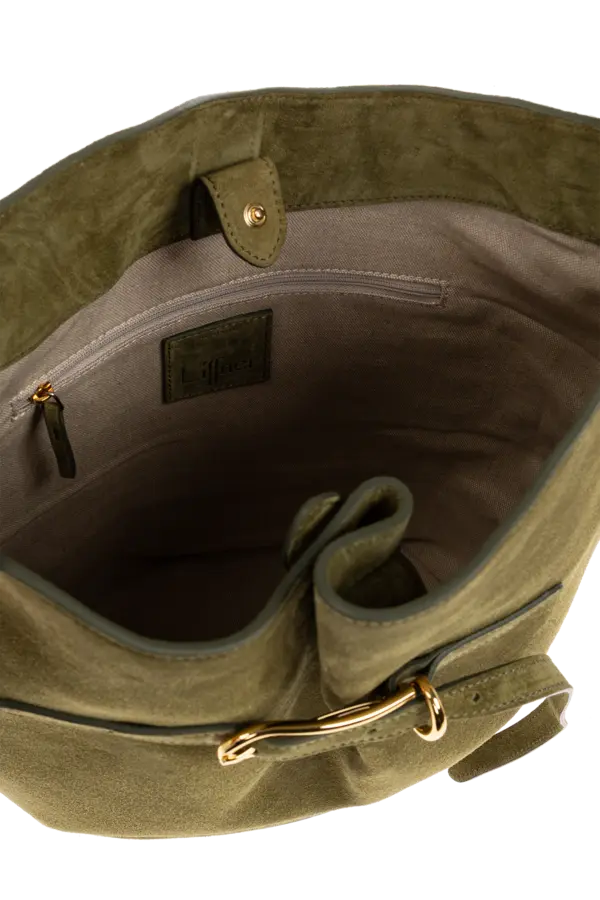 LIFFNER Suede ‘bucket’ Bag - Green