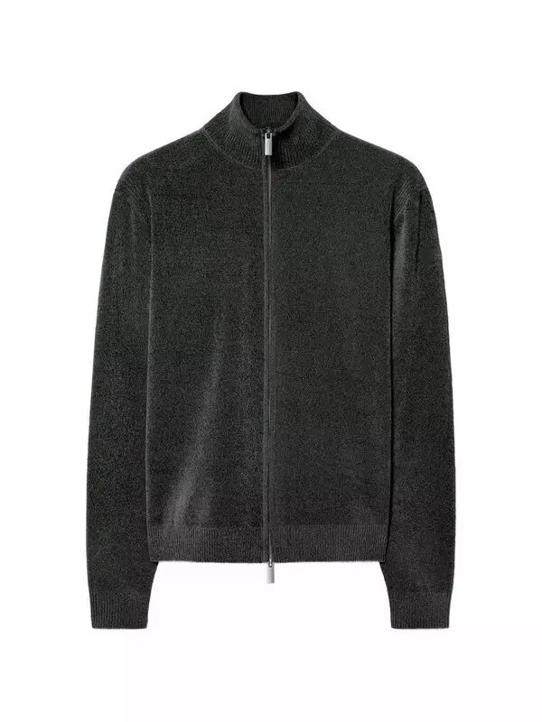 RRD Velvet-effect Zip-up Sweater