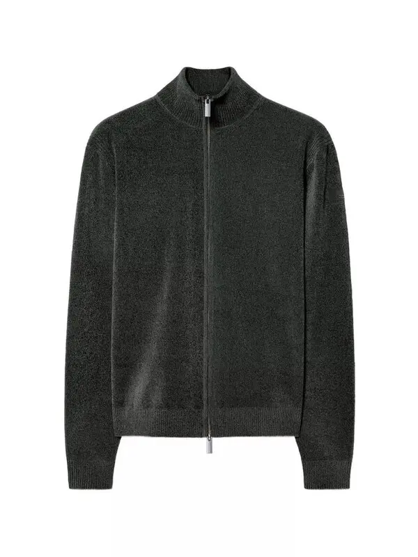 RRD Velvet-effect Zip-up Sweater