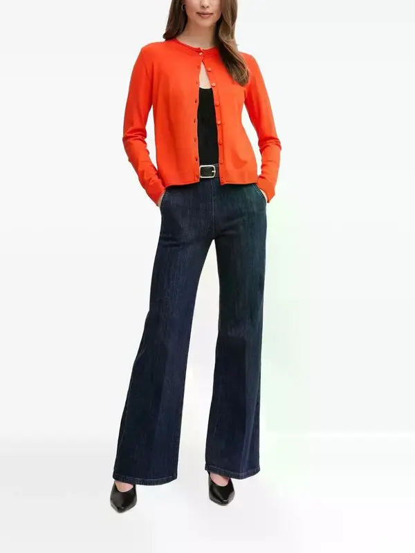 Sisley Long-sleeve Cardigan - Orange