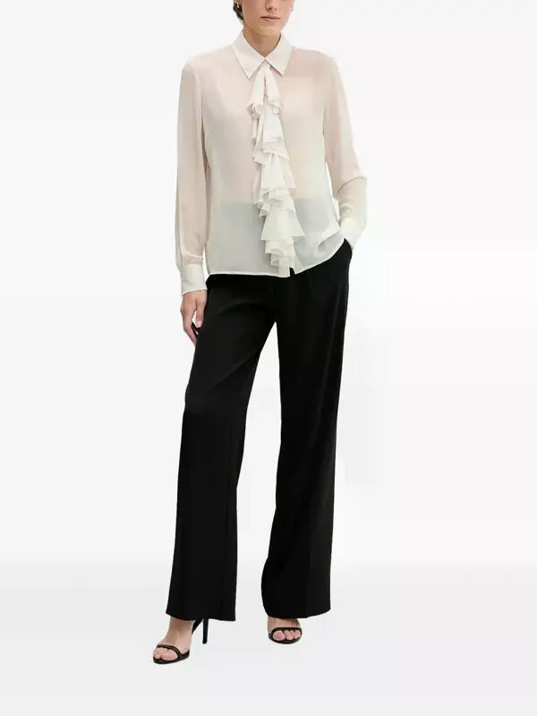 Sisley Ruffled Collared Blouse