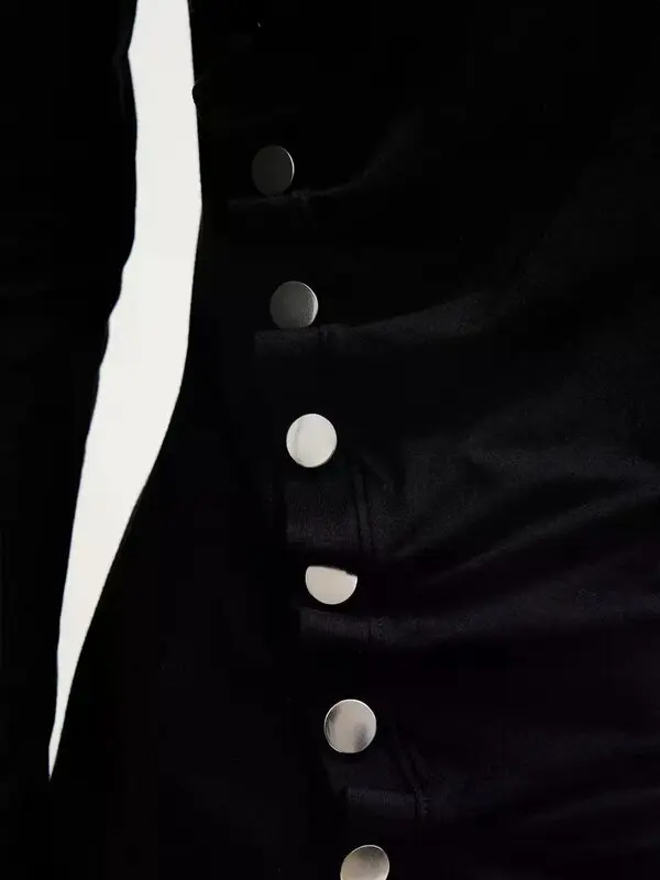 Sisley Button-embellished Long-sleeve T-shirt