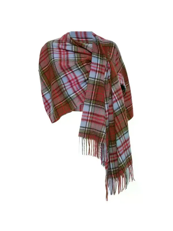 VIVIENNE WESTWOOD Tartan Bolero Scarf - Red