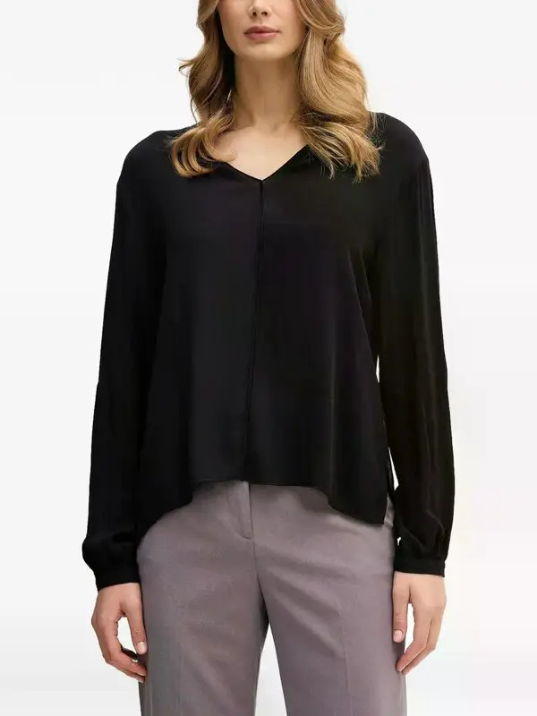 Sisley Long-sleeve V-neck T-blouse