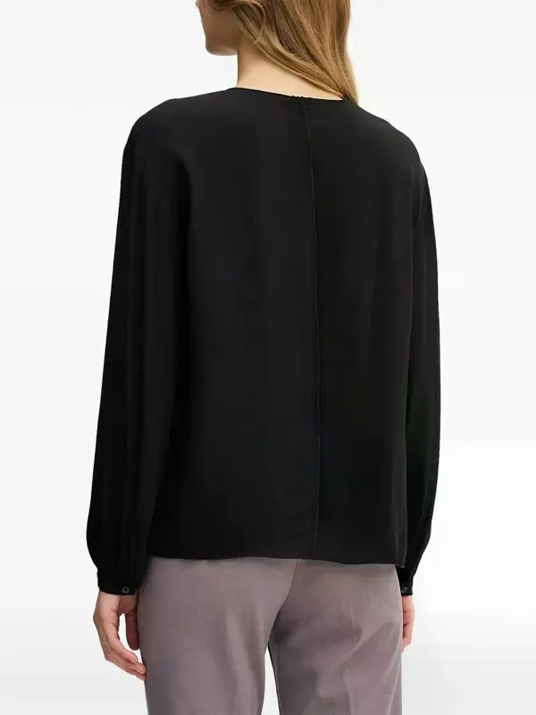 Sisley Long-sleeve V-neck T-blouse