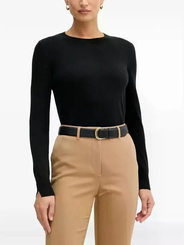 Sisley Long-sleeve Sweater - Black