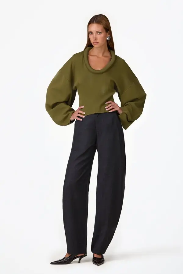 SAME Knit Barrel Sweater