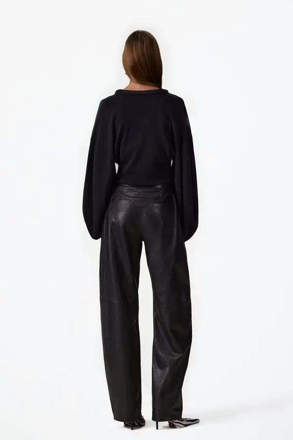 SAME Knit Barrel Sweater - Black