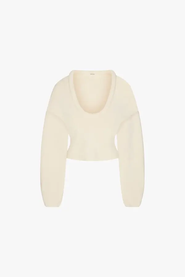SAME Knit Barrel Sweater - Cream