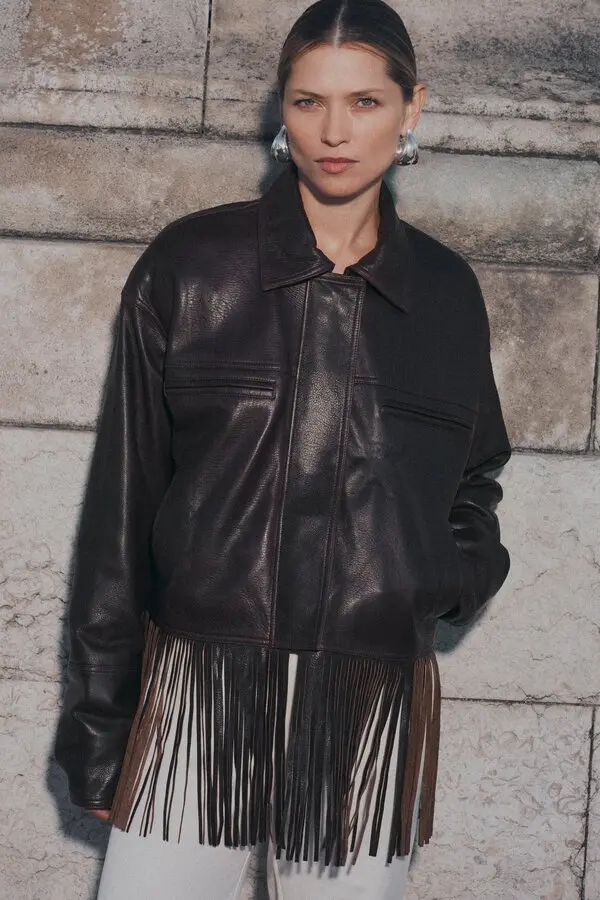 SAME The Fringe Leather Jacket