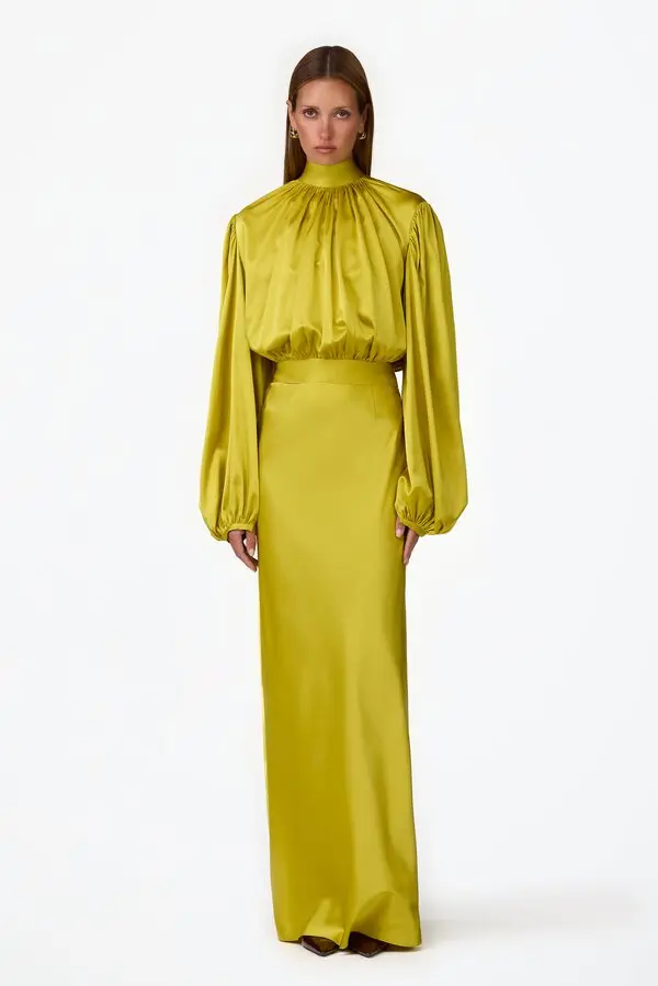 SAME Silk Maxi Skirt