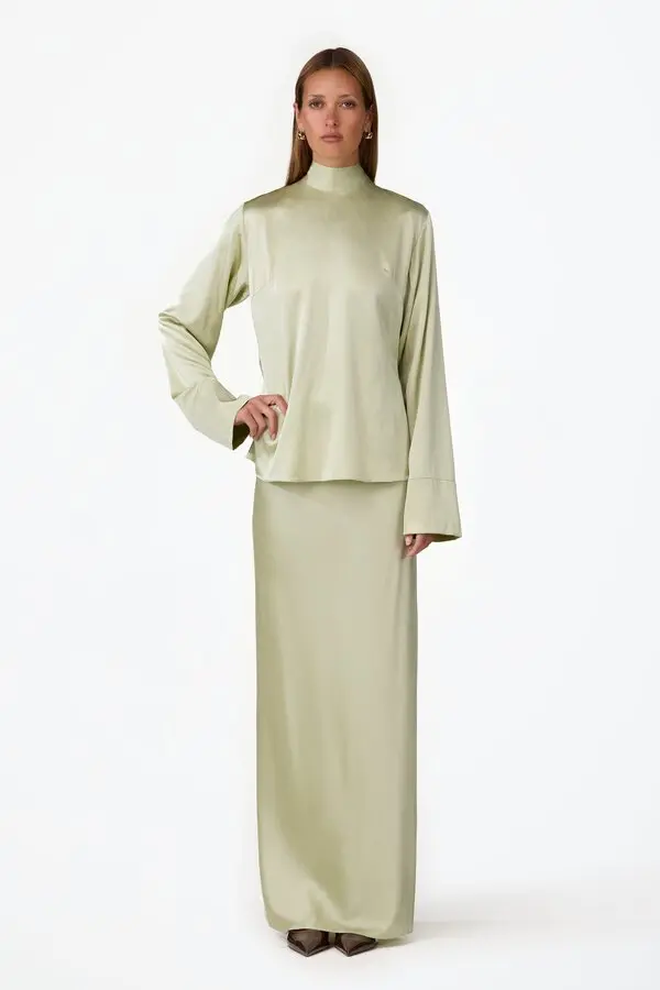 SAME Silk Maxi Skirt