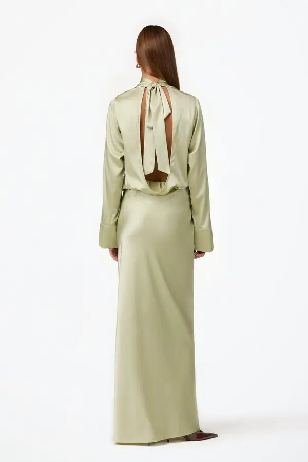SAME Silk Maxi Skirt