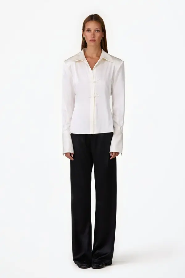 SAME Tailored Silk Blouse