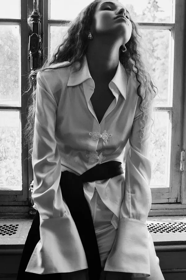 SAME Tailored Silk Blouse